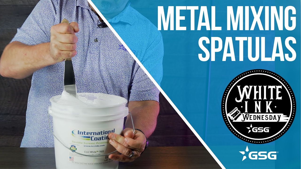 Metal Mixing Spatulas For Screen Printing | White Ink Wednesday - YouTube