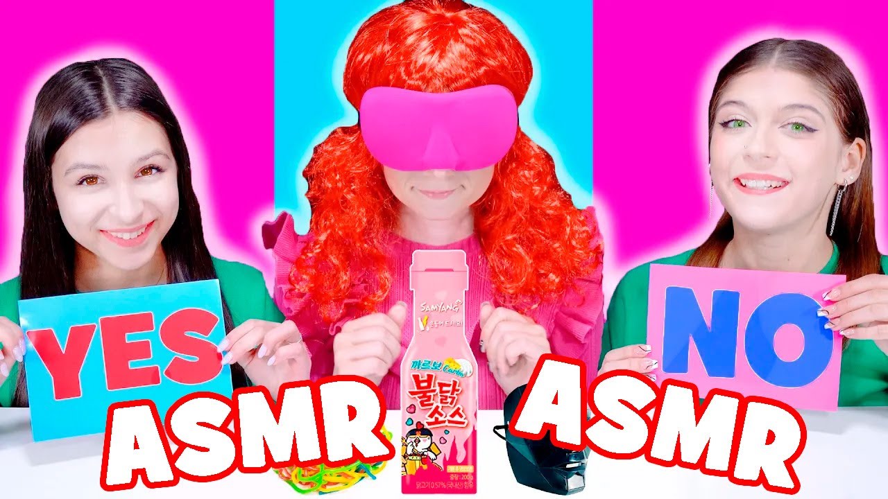 ASMR Eating Sounds Yes Or No Food Challenge - YouTube