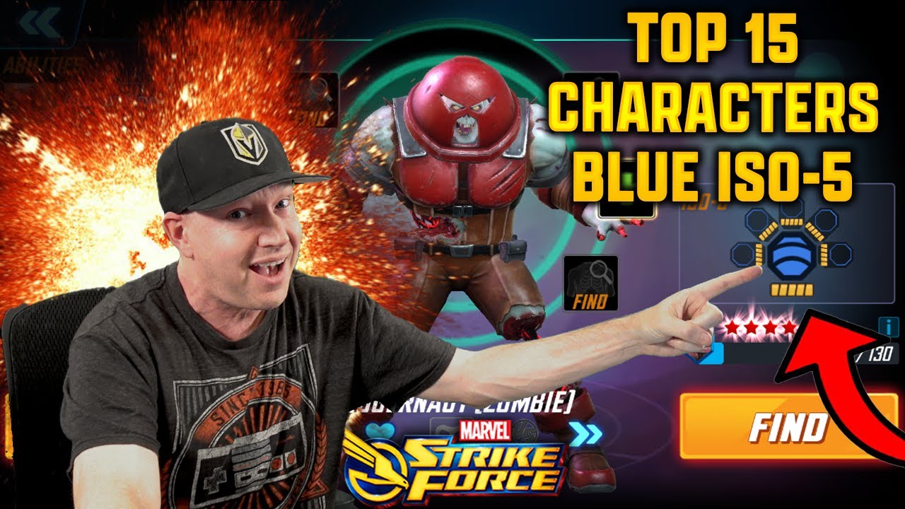 TOP 15 CHARACTERS TO BLUE ISO-5 AFTER APOC - MARVEL Strike Force - MSF ...