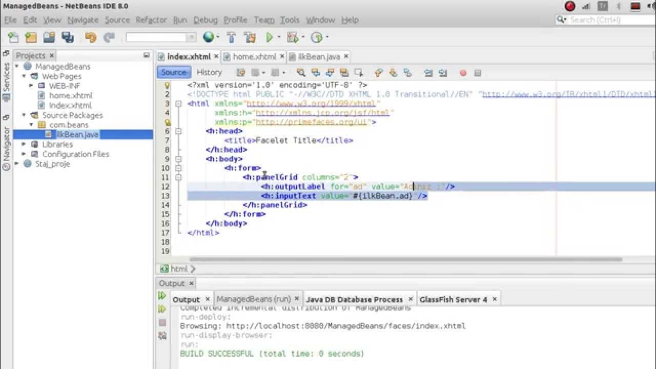 JSF Primefaces 2 ManagedBeans - YouTube