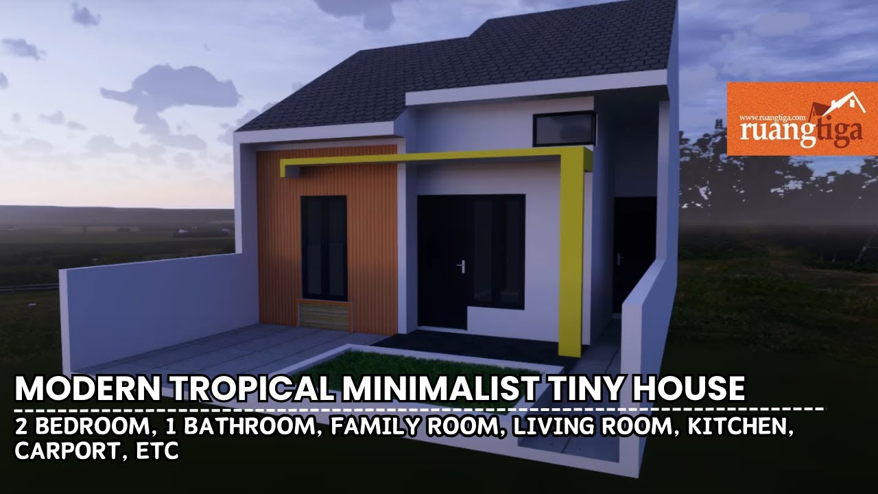 MODERN TROPICAL MINIMALIST HOUSE DESIGN TYPE 45 BUT FEEL SPACEFUL ...