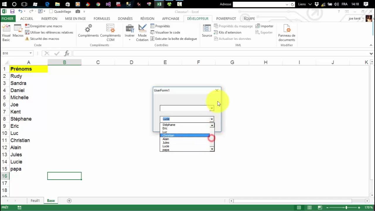 Excel Vba Alimenter une Combobox Part 2 - YouTube