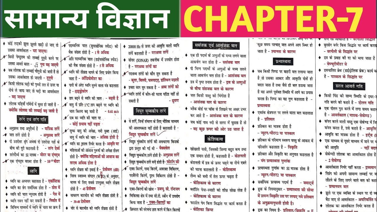 SCIENCE GK CHAPTER-7 | SCIENCE SPACIAL GK | RAILWAY SCIENCE SPACIAL ...