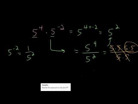 Multiply And Divide Powers (Integer Exponents) - YouTube