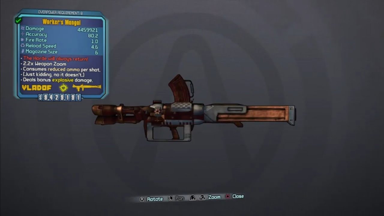 Borderlands 2, Legendary Loot Guide: Mongol Rocket Launcher - YouTube