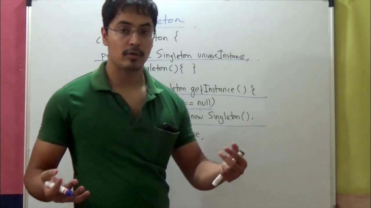Singleton pattern - design patterns (ep 7) - YouTube
