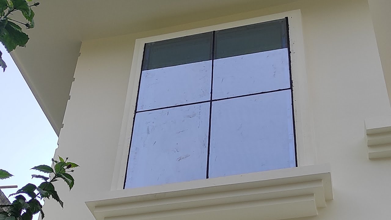 Glass fitting in frame || glass fitting in aluminium frame || - YouTube