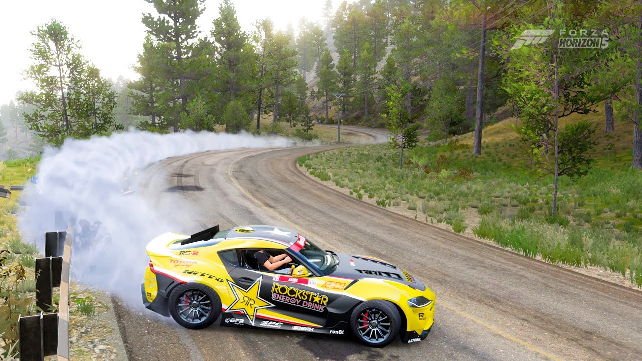 Drifting Volcano Road in FD Supra - Forza Horizon 5! - YouTube