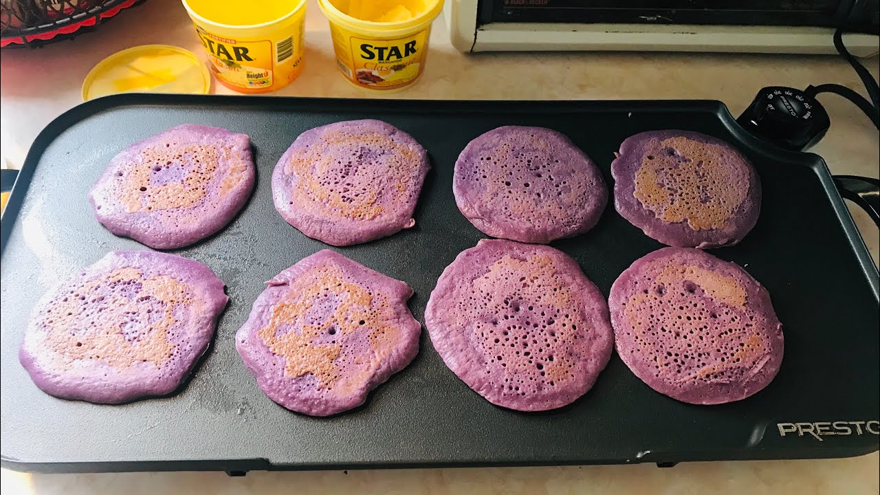🔥UBE Flavored HOTCAKES 🥞🔥 - YouTube