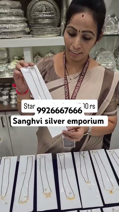 Silver biggest offer on sanghvi silver emporium,buy 5 mangalsutra get ...