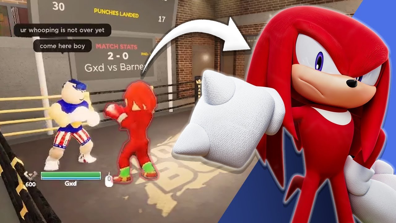 Sonic Was Fighting Knuckles In 4K | Boxing Beta | Roblox - YouTube
