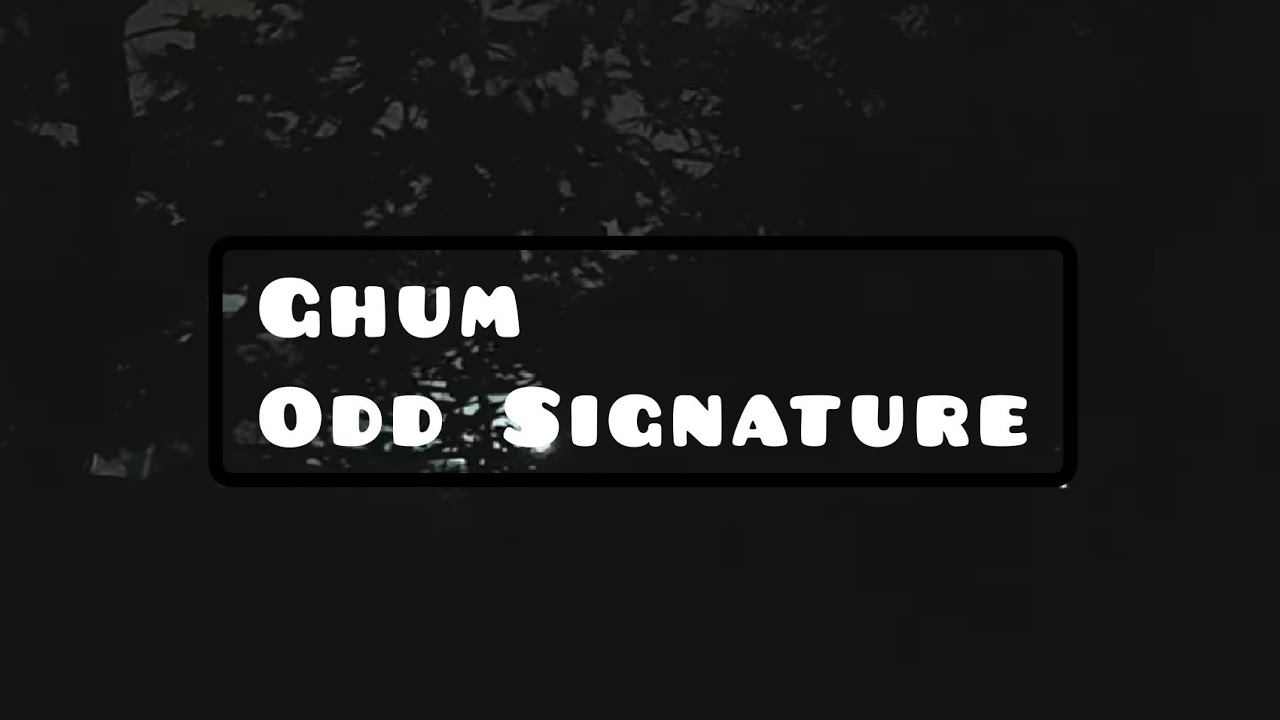 Ghum || Odd Signature || Sakib chowdhury - YouTube