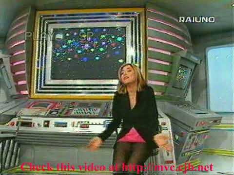 Elisabetta Ferracini   Solletico 06 Wearing Mini Skirt And Black Stockings Minigonna E Calze Nere Se