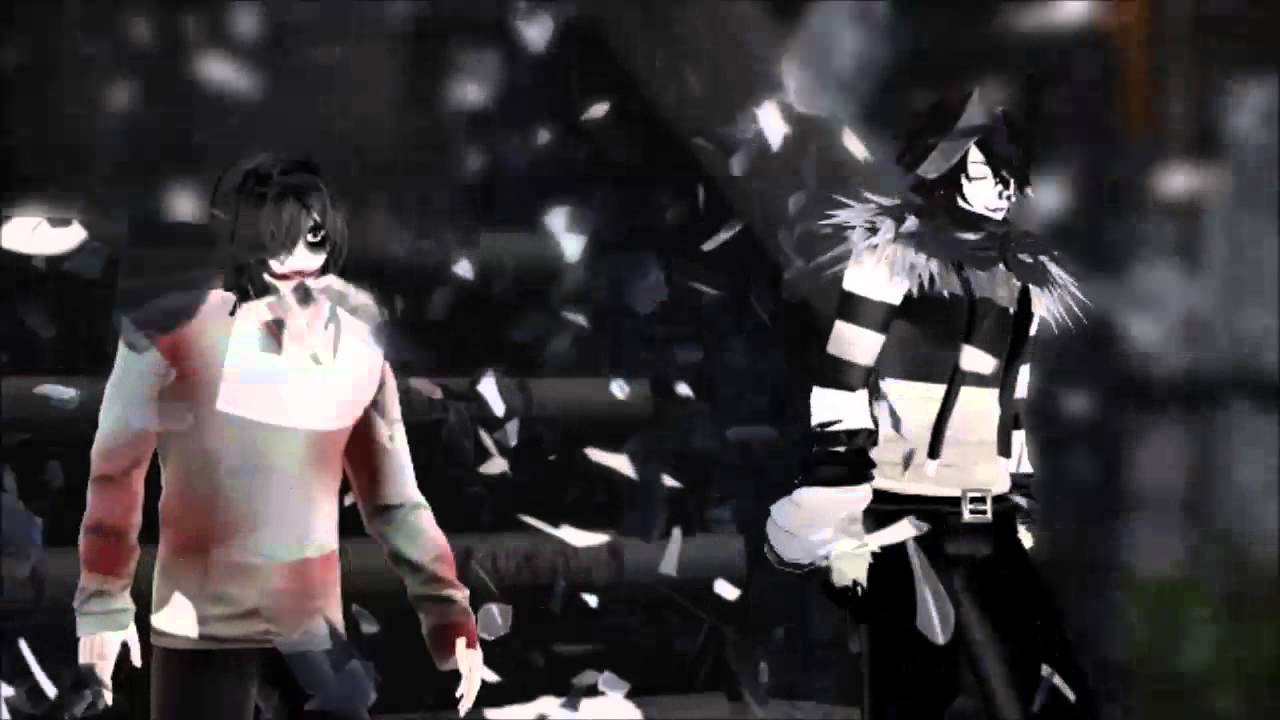 【MMD】GLIDE Jeff The Killer and Laughing Jack - YouTube