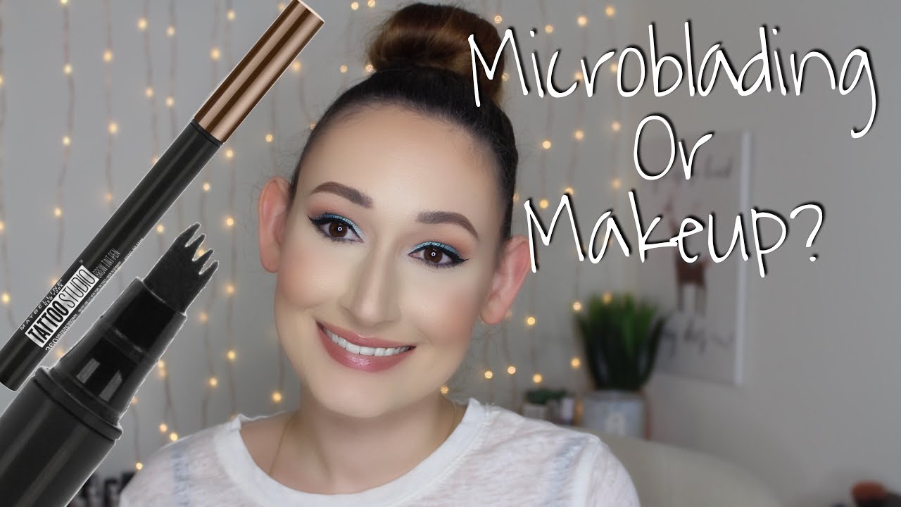 DIY Microblading At Home? Maybelline Tattoo Studio Brow Tint Pen - YouTube