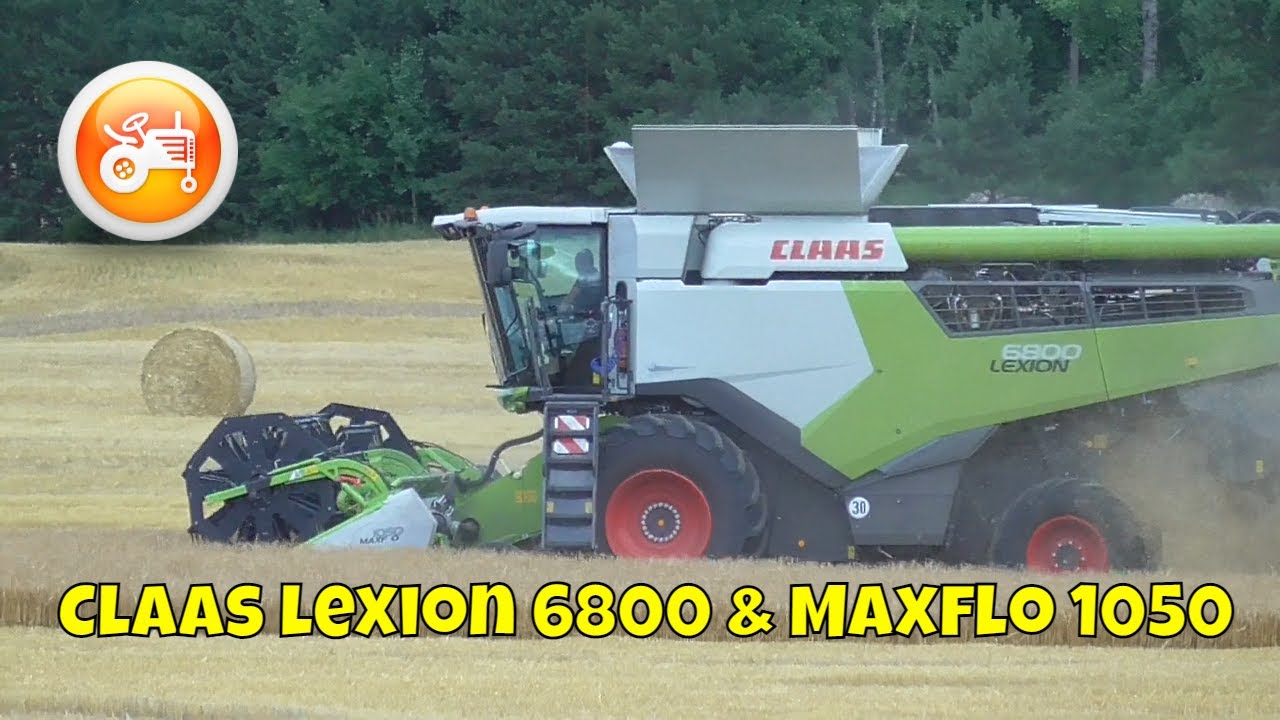 Harvest 2021 | Claas Lexion 6800 combine harvesting barley - YouTube