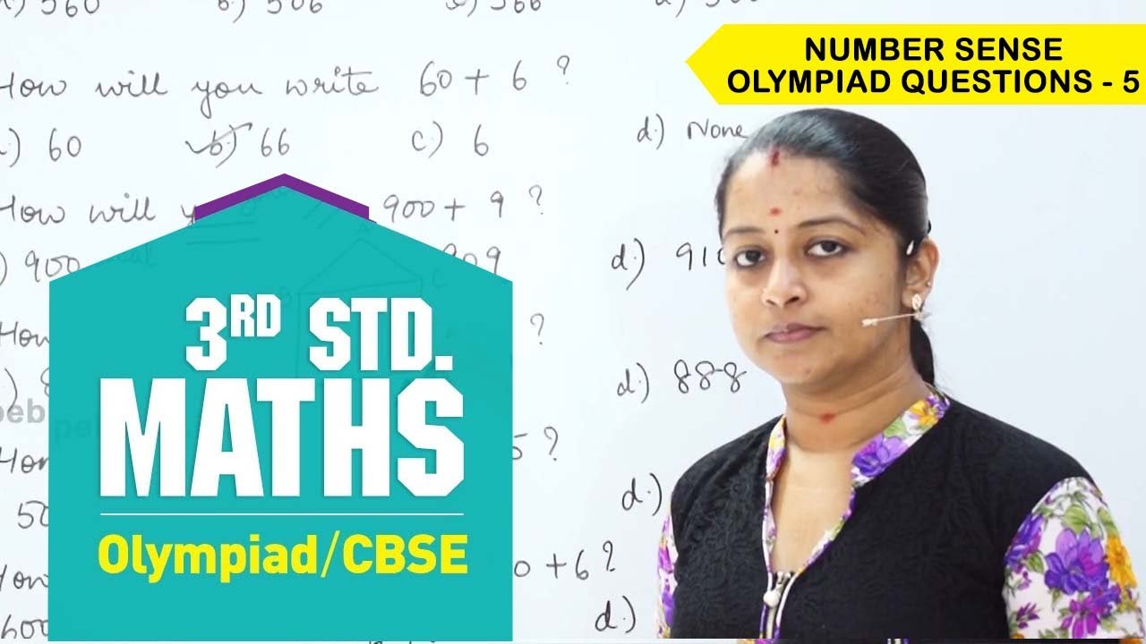 3rd Std Maths Olympiad | CBSE Maths | Number Sense - Olympiad questions ...