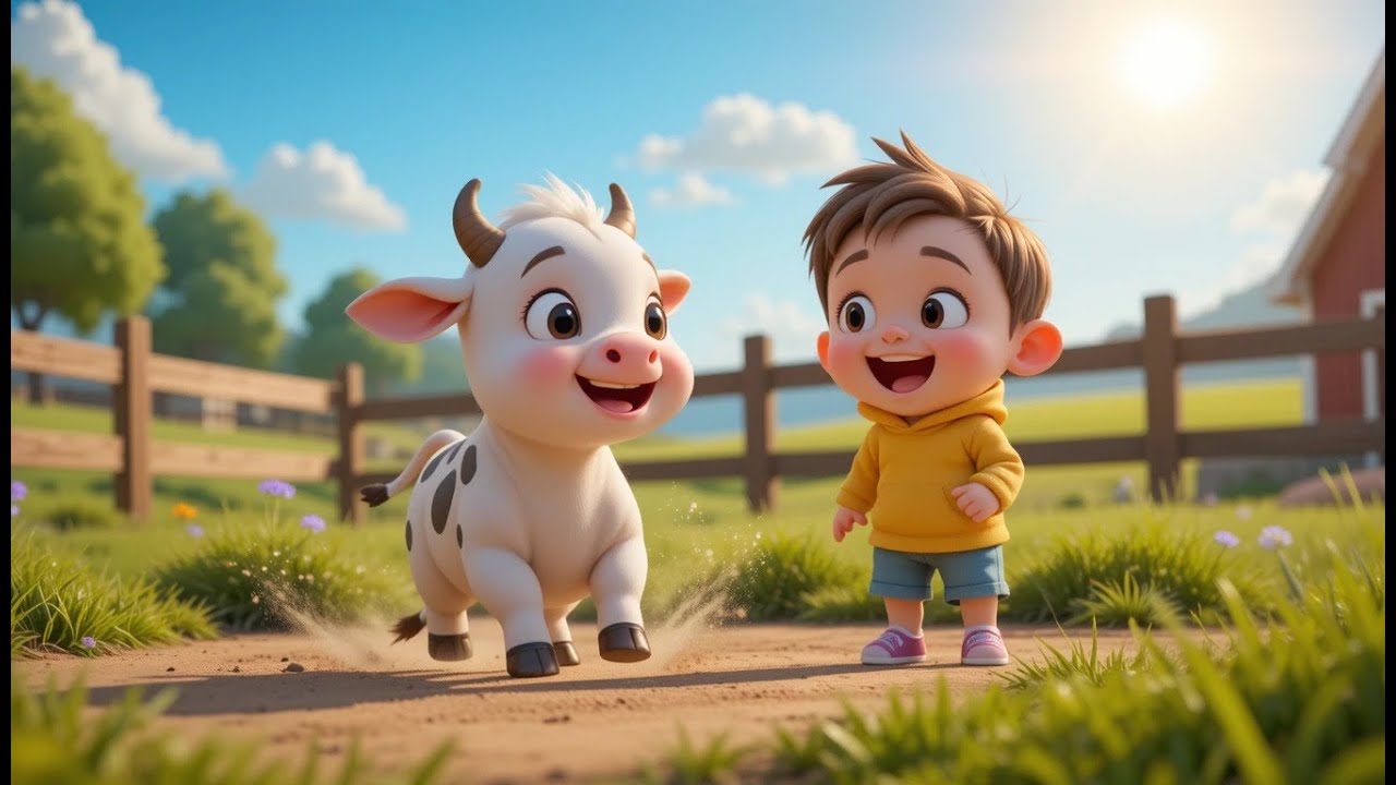 Baby Cow Say Moo Moo Moo Rhyme Song | Fun Nursery Rhyme for Kids - YouTube