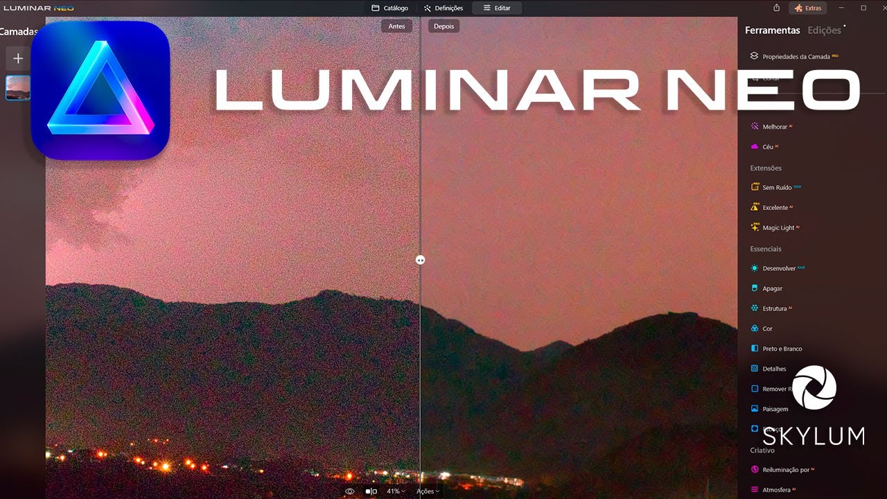 Luminar Neo review | extensões noiseles e dust removal - YouTube