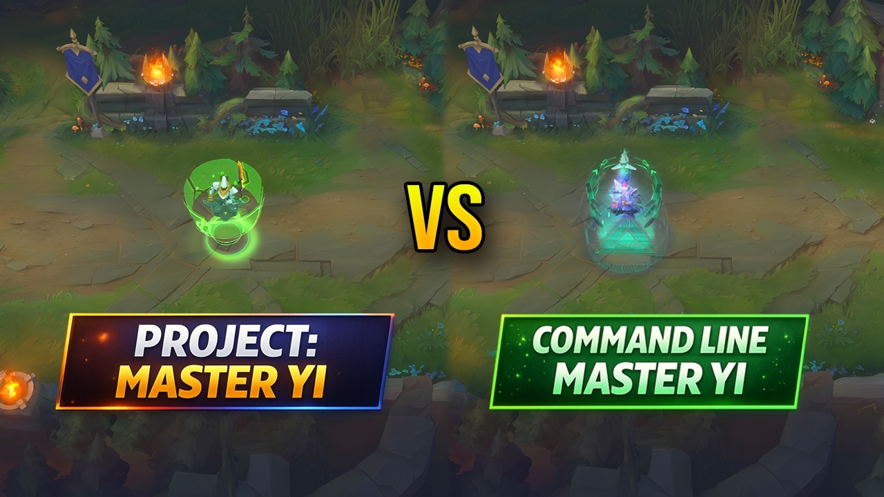 PROJECT Command Line Yi vs PROJECT Yi - Skin Comparison - League of ...