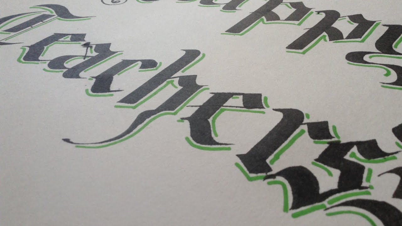 calligraphy # Happy teachers day - YouTube