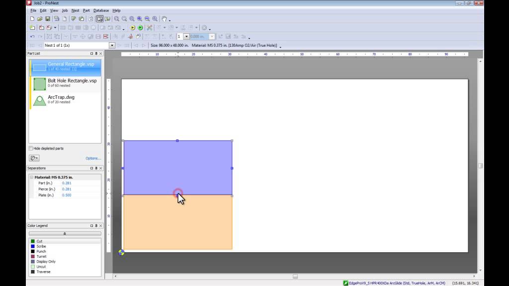 ProNest: Common Line Cutting - YouTube