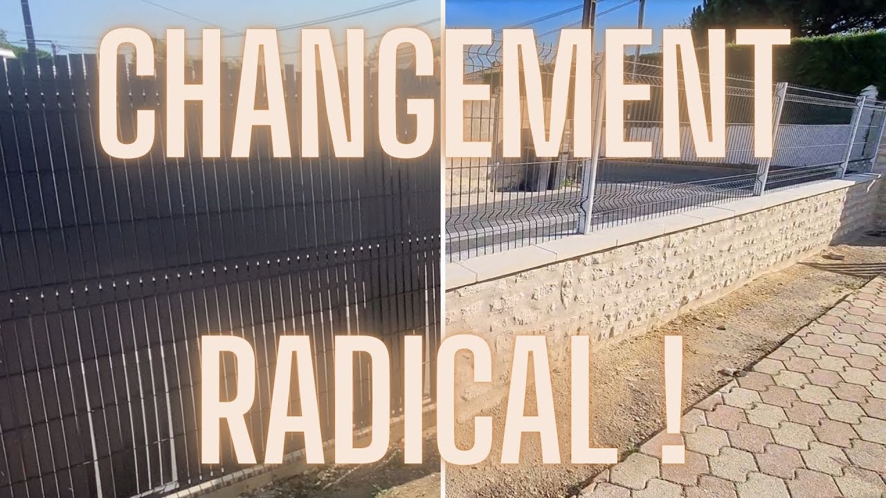 "Transformation d’un Mur en Grillage Rigide en Mur en Pierre : Comment ...