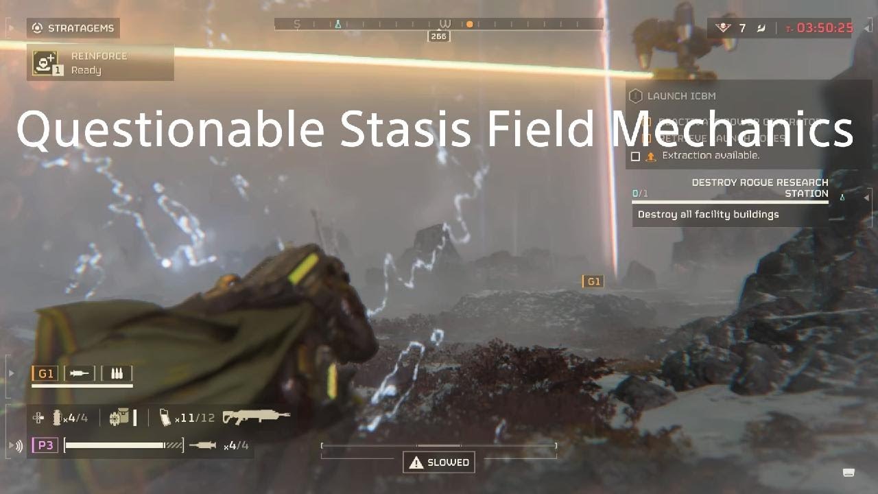 HELLDIVERS 2. Stasis Field Mechanics? - YouTube