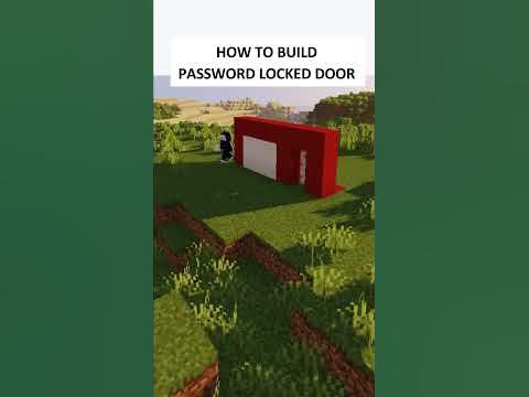 Minecraft: Password Locked Door Tutorial 🔒 | #shorts - YouTube