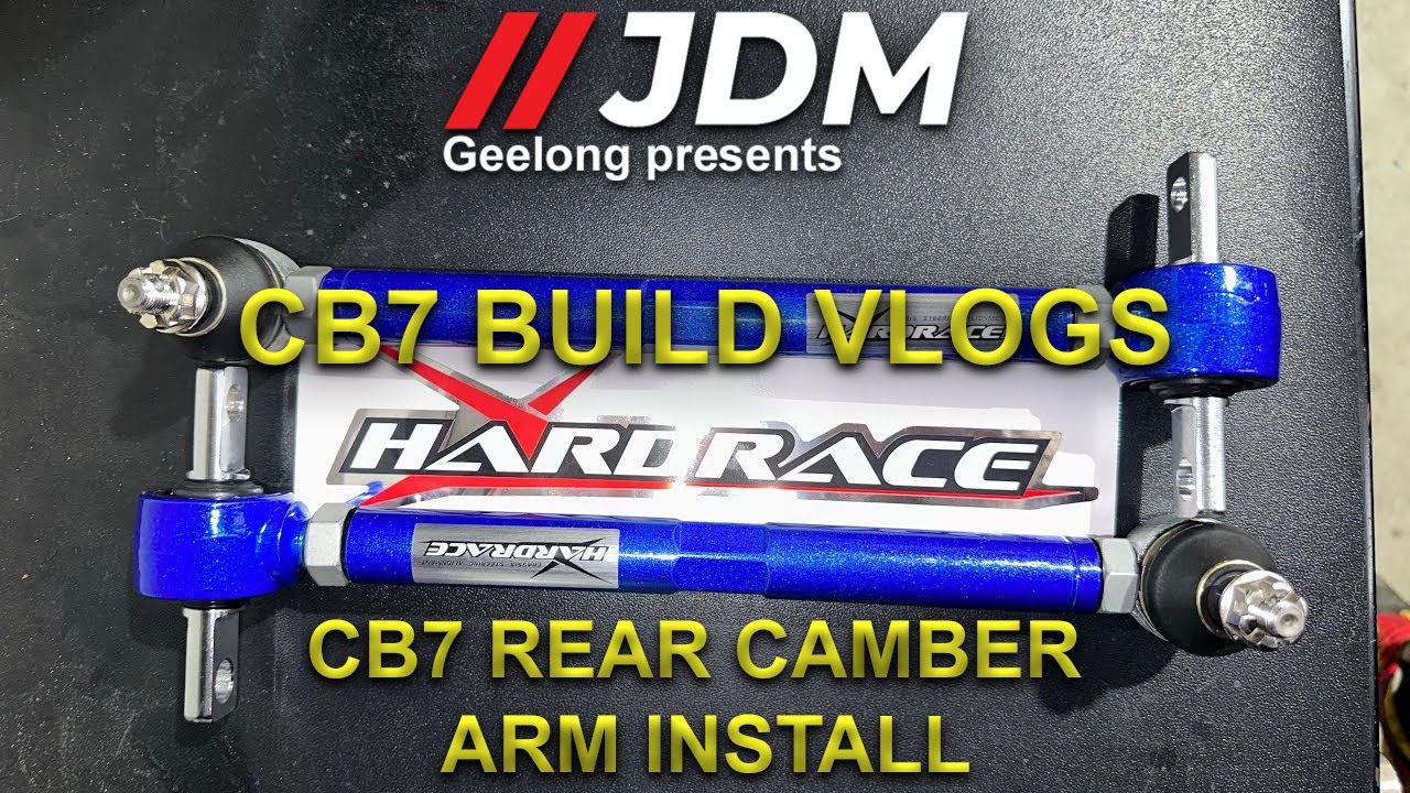 CB7 Hardrace rear camber arms - YouTube