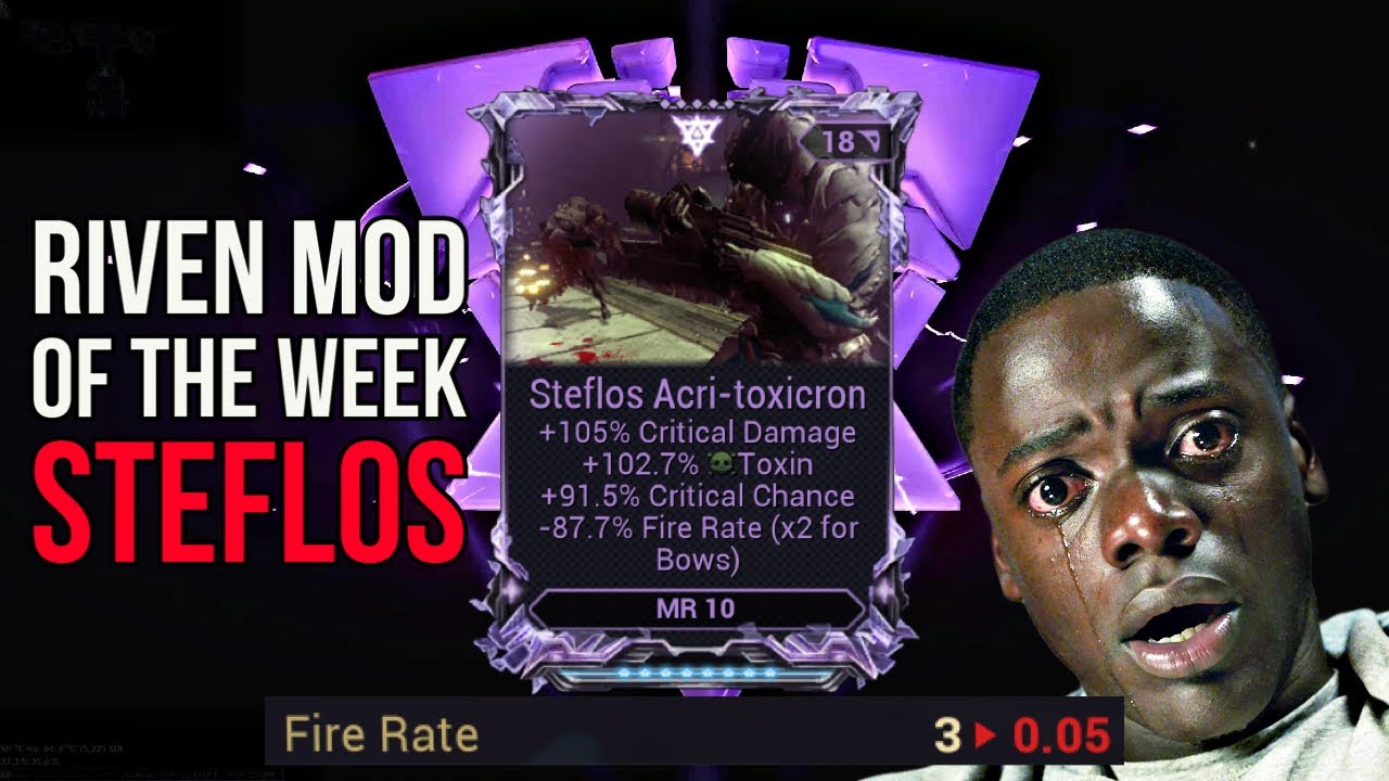 Riven of the Week - Steflos feat. -87.7% Fire Rate | Warframe 2025 - YouTube