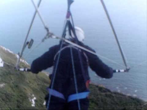 Hang gliding Rinstead Bay 23 7 2015, petethewrist - YouTube