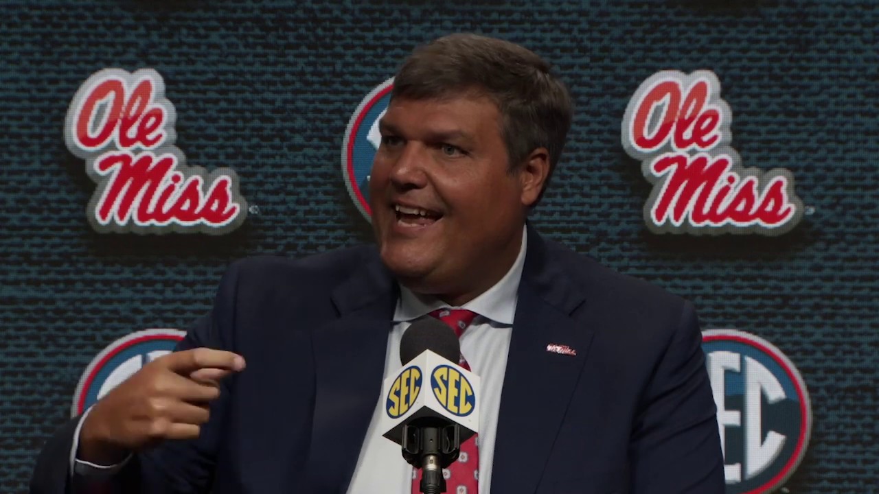 Football - Matt Luke SEC Media Day 2019 Press Conference - YouTube