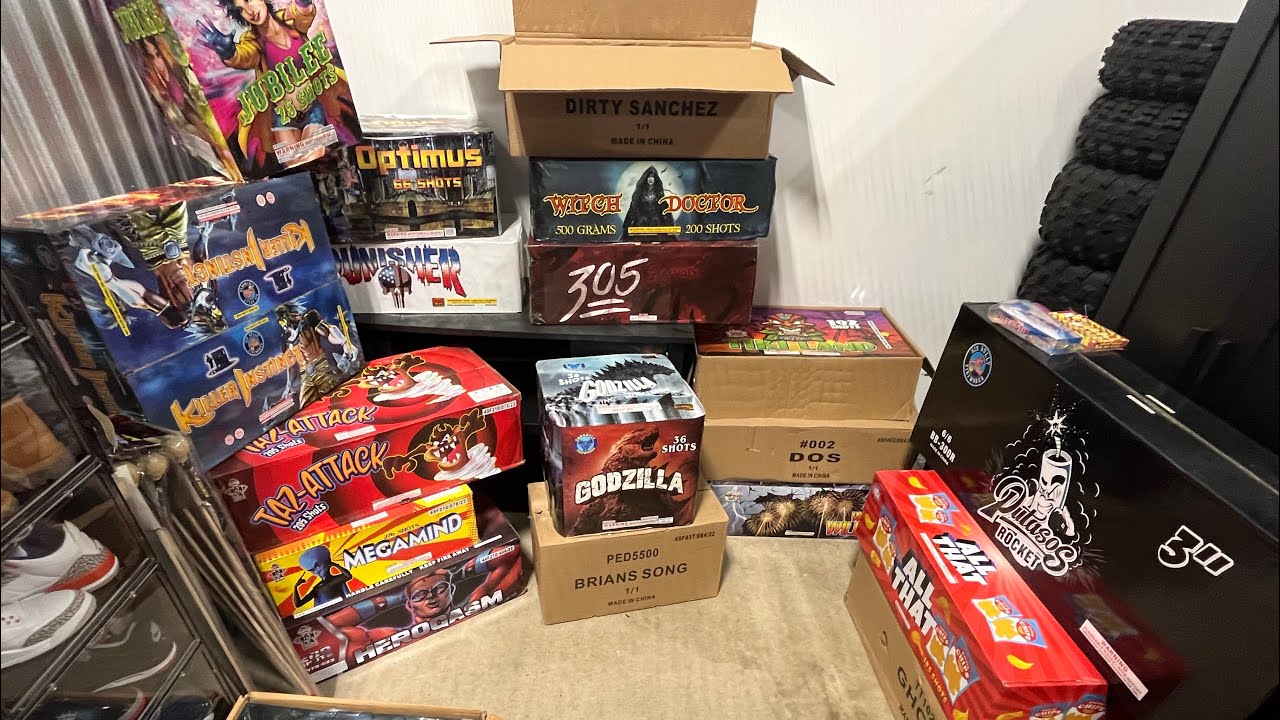 Big Firework Stash 2023 - YouTube