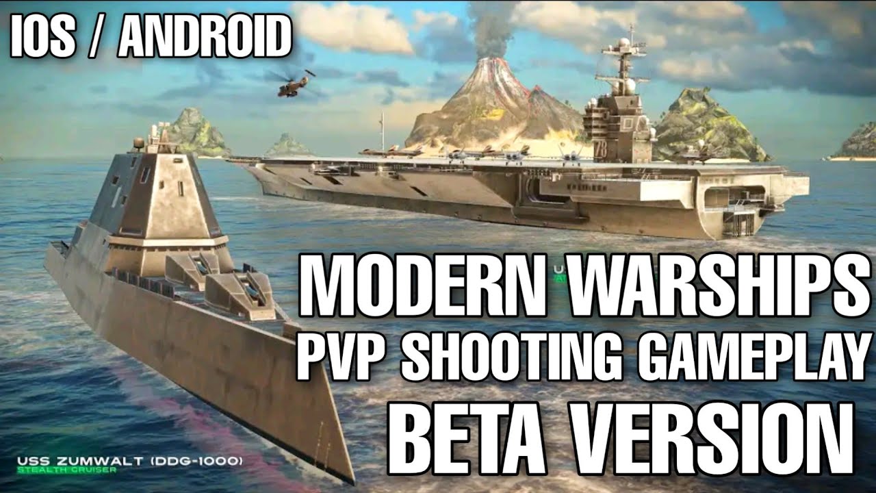 BETA VERSION MODERN WARSHIPS PVP BATTLE COMBAT IOS ANDROID GAMEPLAY HD ...