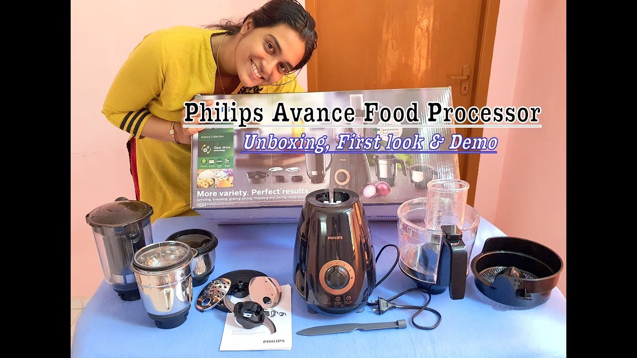 Philips Avance Food processor HL7707 Unboxing & First look with demo ...
