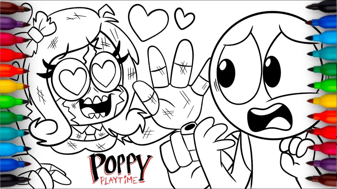 How to Coloring MISS DELIGHT Love Story / Poppy Playtime chapter 3 New ...