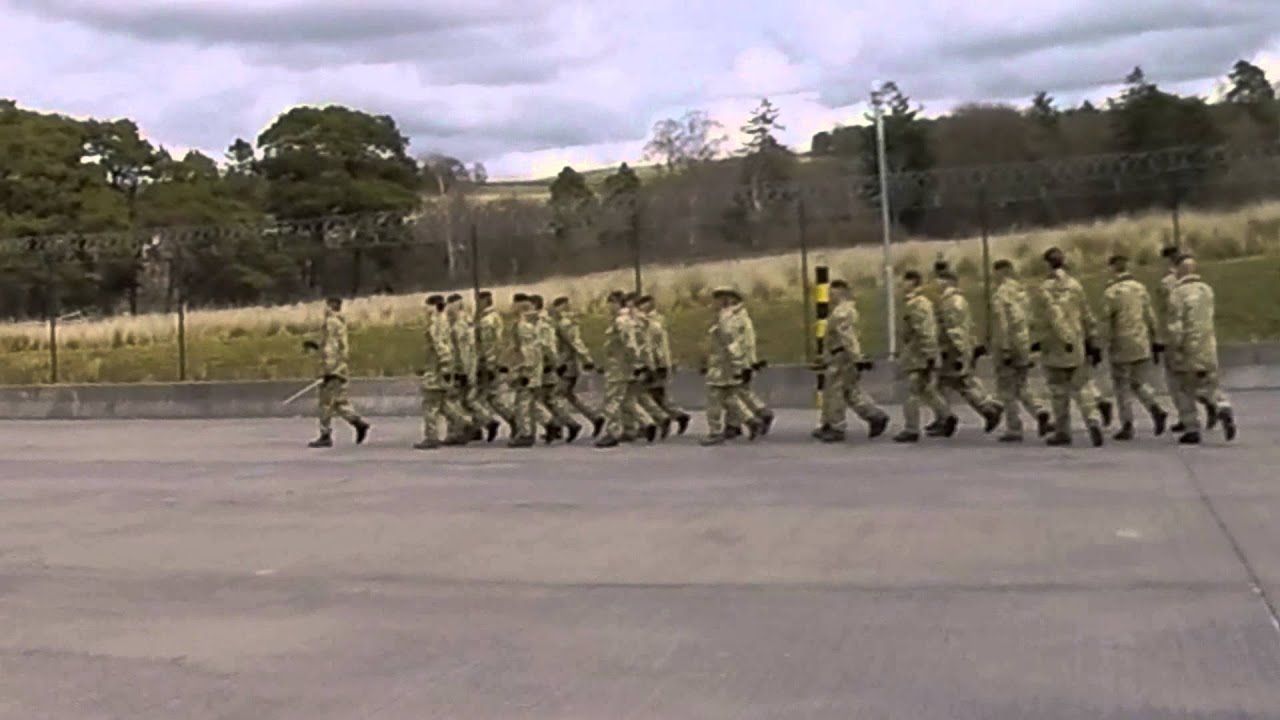 D (Rifles) Coy rehearsing for the Colours Parade with 5RRF - YouTube