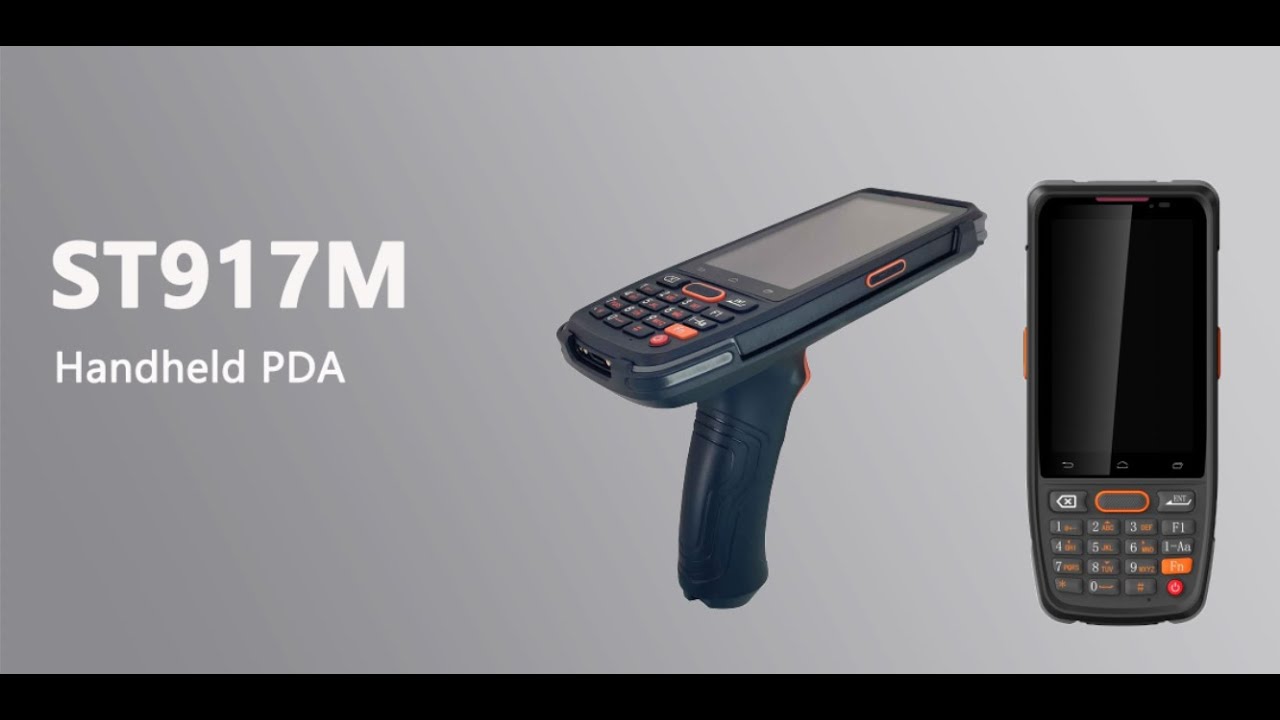 Handheld Mobile PDA barcode scanner - YouTube