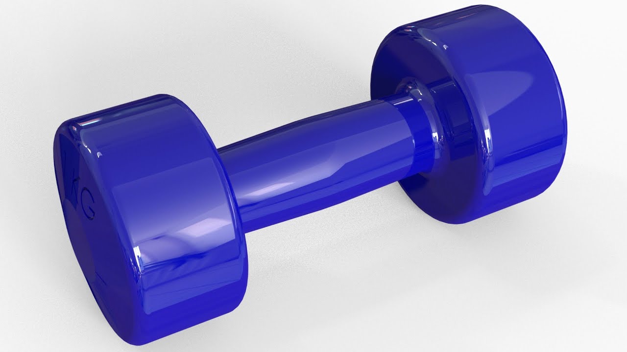 「DESIGN 160」 How to design DUMBBELL by Solidworks - YouTube