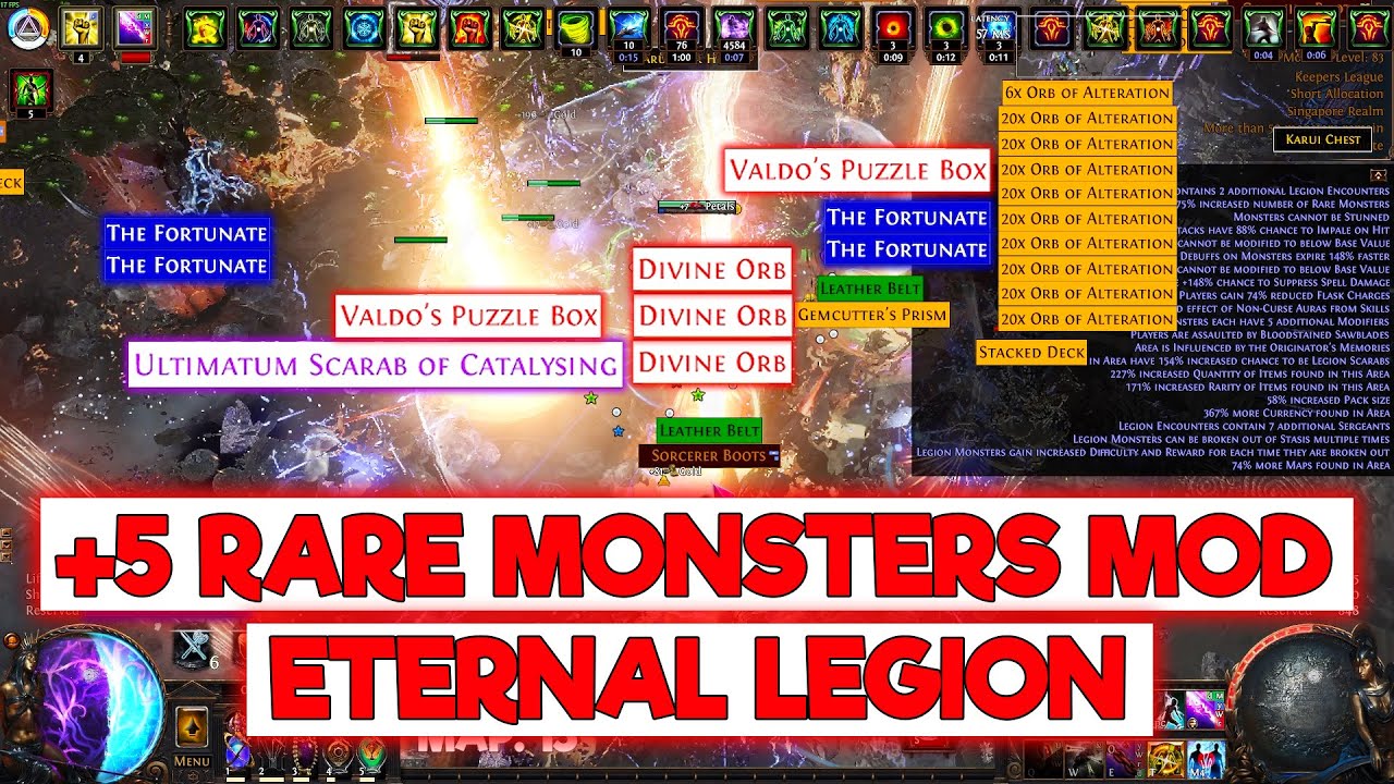 GIGA JUICED RARE MONSTER MOD STACKING LEGION OF ETERNAL CONFLICT ...