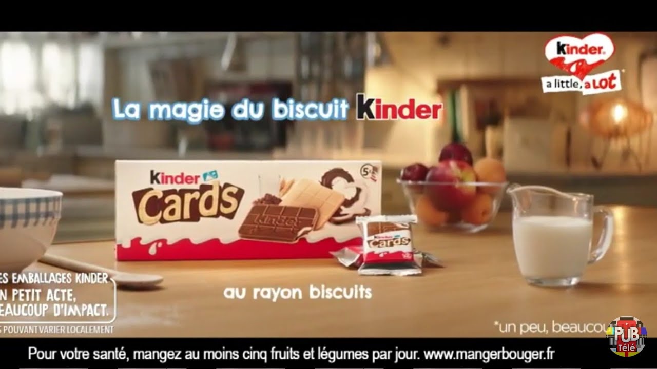Kinder Cards "la magie du biscuit Kinder" Pub 30s - YouTube