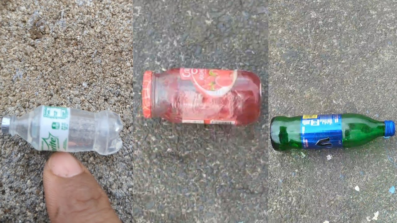 ASMR Crush Fragile Objects! ⚠️ Broken Glass Bottle #asmr #broken_glass ...