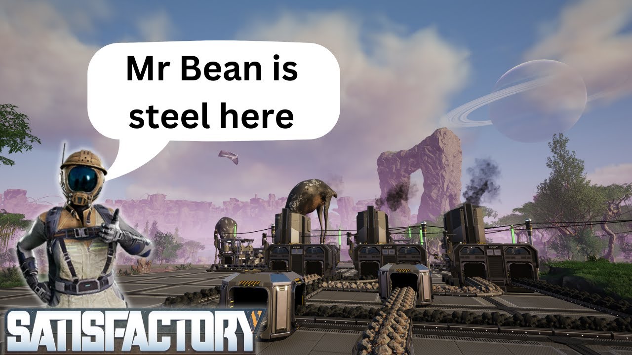 Satisfactory | Completing Tier 3, Steel Factory, Modular Frames - YouTube