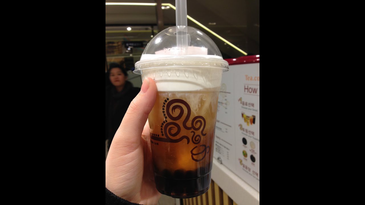 Bubble tea in Korea - YouTube