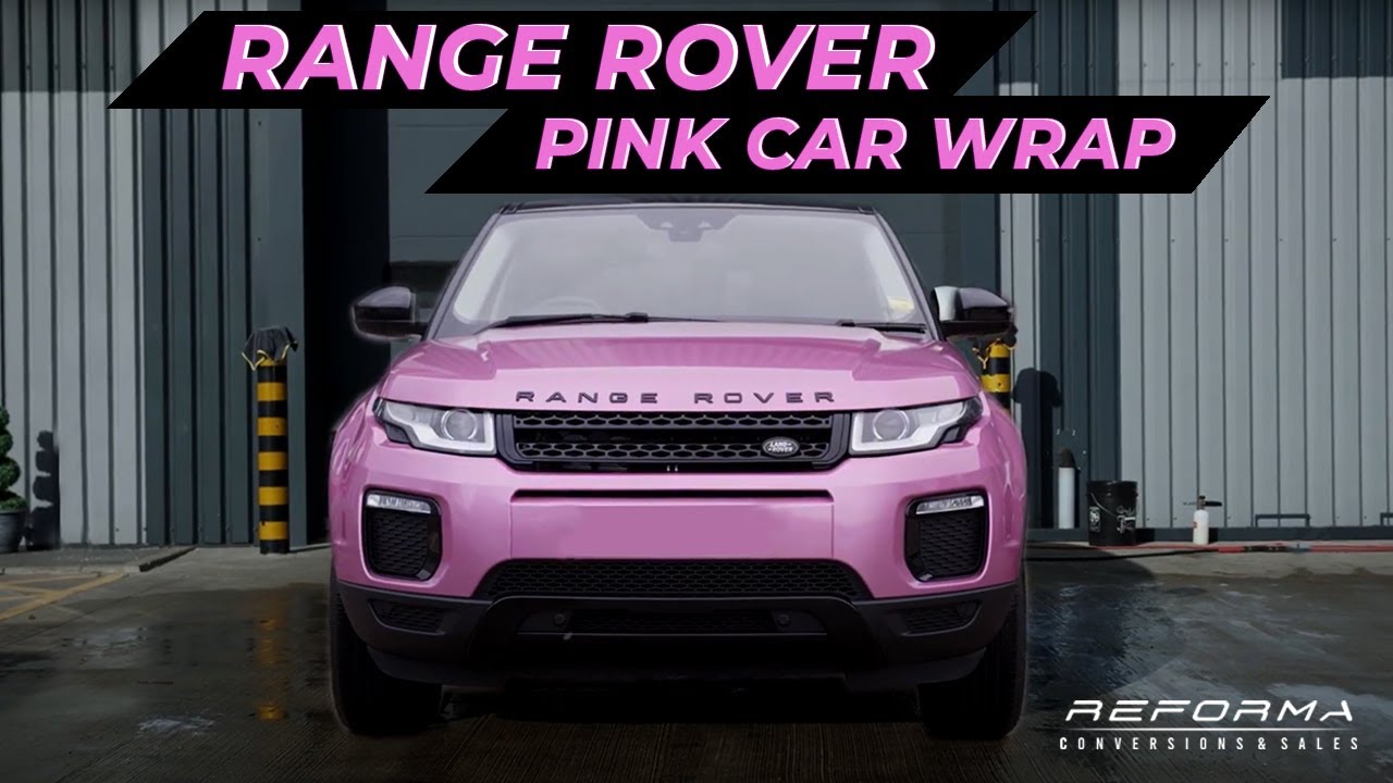 Pink Range Rover Car Wrapping Process - YouTube