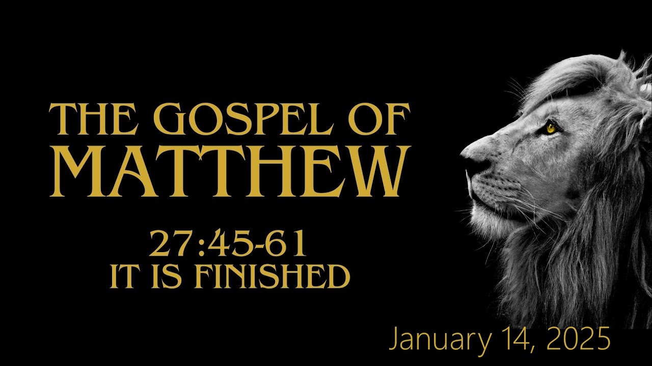 Gospel of Matthew 27:45-61 - It Is Finished - YouTube