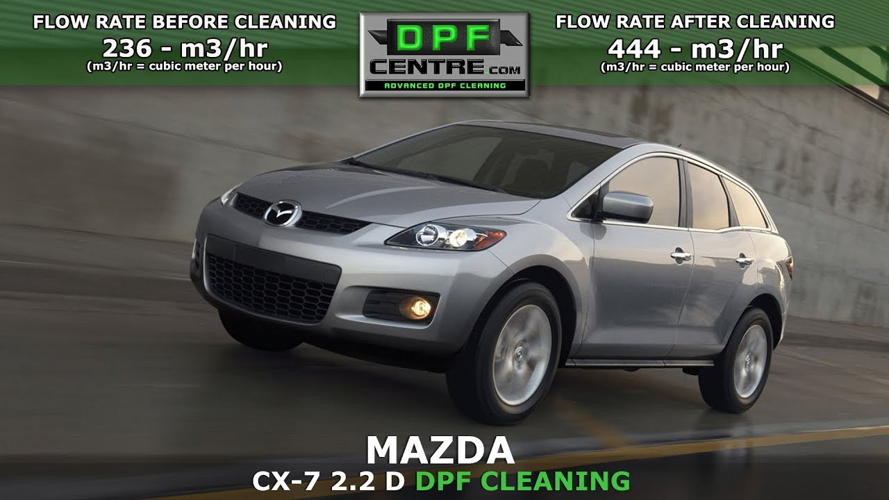 Mazda CX-7 2.2D DPF Cleaning - YouTube