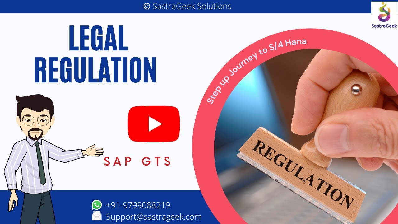 Legal Regulation || SAP GTS - YouTube