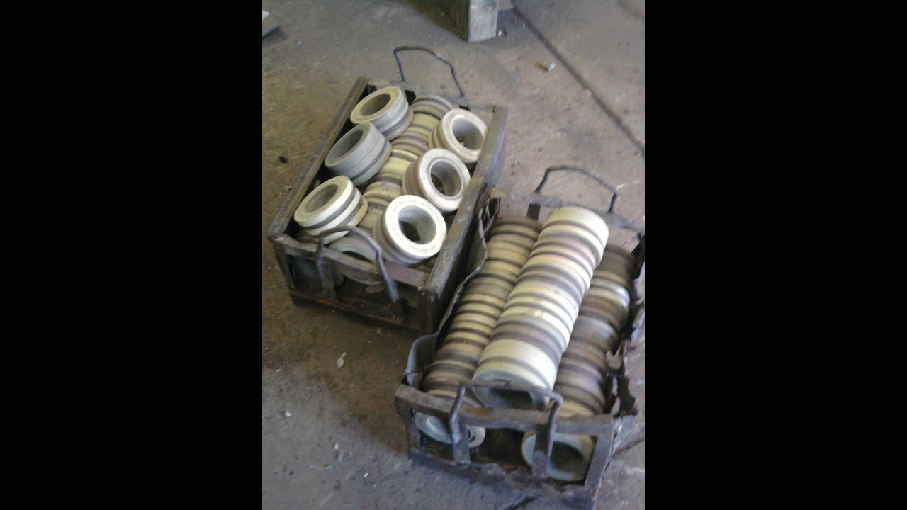 Crushing Tungsten Carbide Morgan Rolls. - YouTube